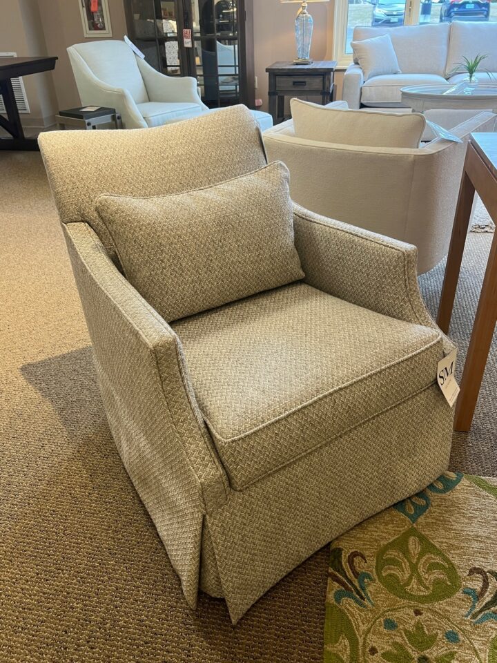 Azriel Skirted Club Chair | Pierce Furniture