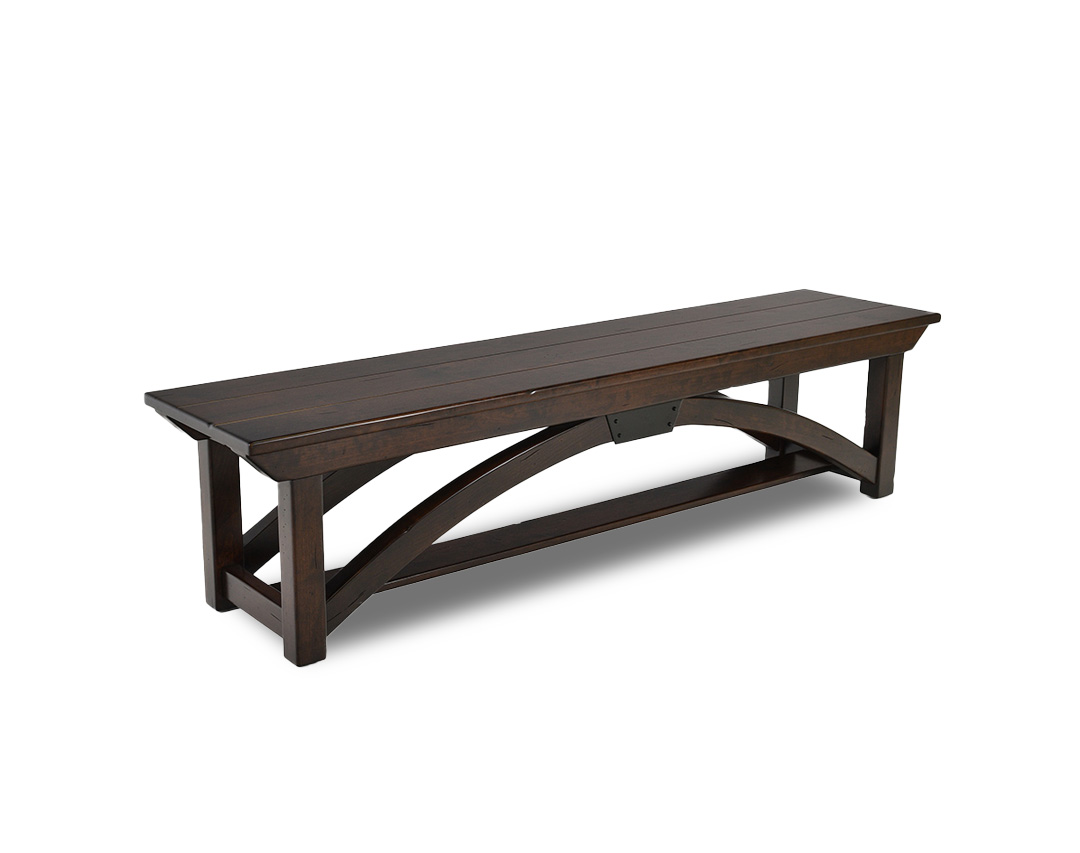 B&O Railroad Trestle Bridge Dining Bench | Pierce Furniture